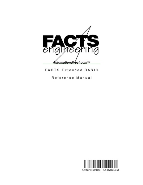File:FACTS Extended Basic Reference Manual.pdf - FSU Fox's Lab Wiki